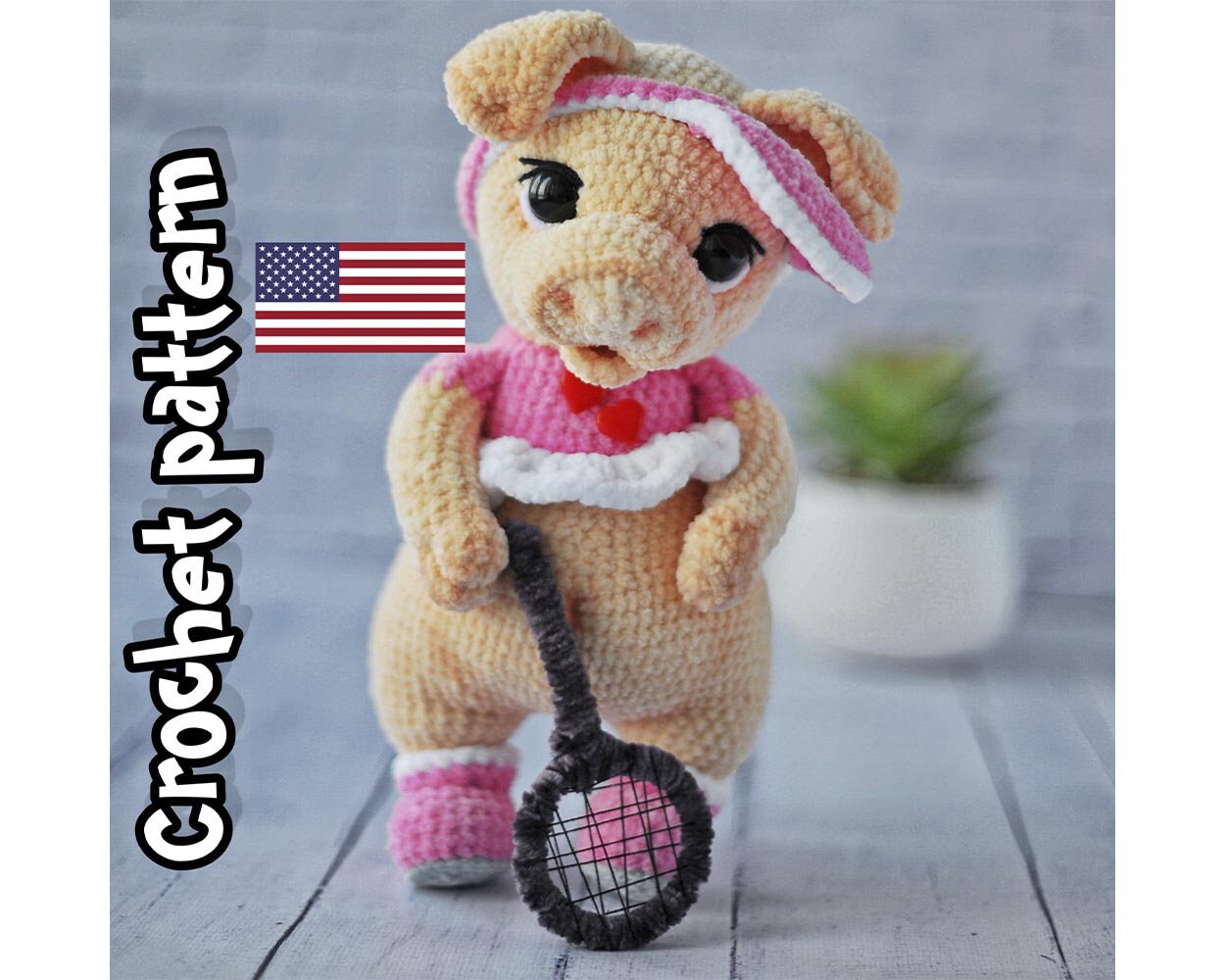 Crochet Pig Pattern Crochet Pig Plus Amigurumi Pig Crochet - Etsy