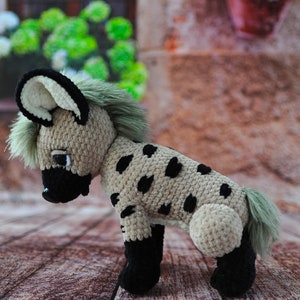 Hyena Crochet Pattern, Hyena Plush, Crochet Animals, Amigurumi Pattern ...