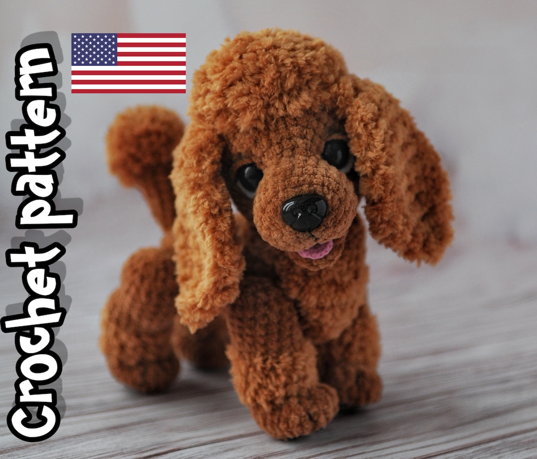 Crochet Poodle Dog Pattern Dog Stuffed Animal Crochet - Etsy