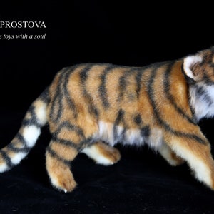 Pattern Tiger Cub, Realistic Sewing Toy, Wild Cat, Stuffed Animals ...