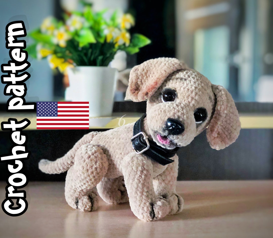 Crochet Labrador Dog Pattern Golden Retriever Dog Amigurumi - Etsy