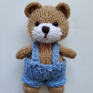 Key Ring Bear. KNITTING Pattern, Teddy Bear Toy Diy, Knitted Toy ...