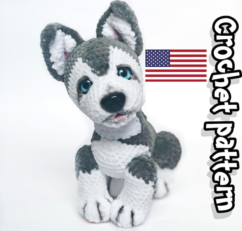 Amigurumi Siberian Husky Crochet Dog Pattern Puppy Dog Dog - Etsy