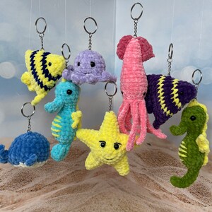 6 in 1. Crochet Pattern Sea Animals: Fish, Octopus, Starfish, Seahorse ...