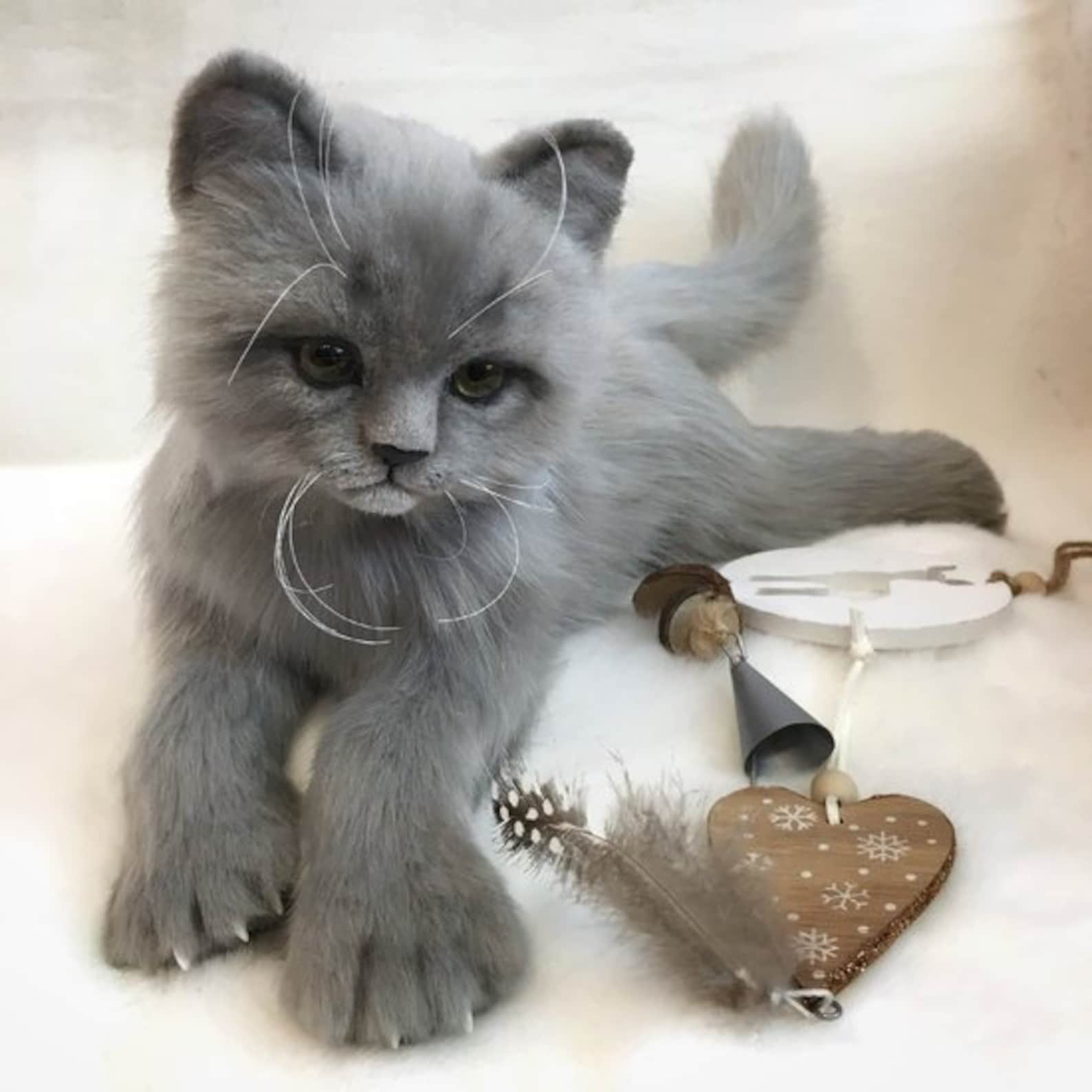 Pattern Kitten Realistic Toy - Etsy