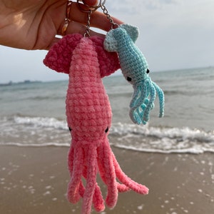 Squid Plush Keychain Pattern - Etsy