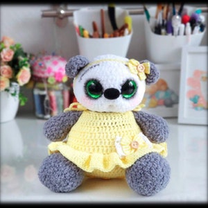 Baby Panda Crochet Pattern. Cute Amigurumi Animal PDF Tutorial Download ...
