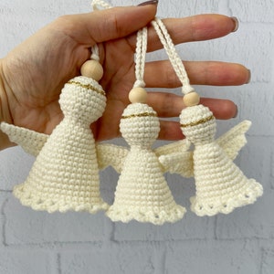 Angel Ornament Crochet Pattern, Christmas Tree Decor Angel - Etsy