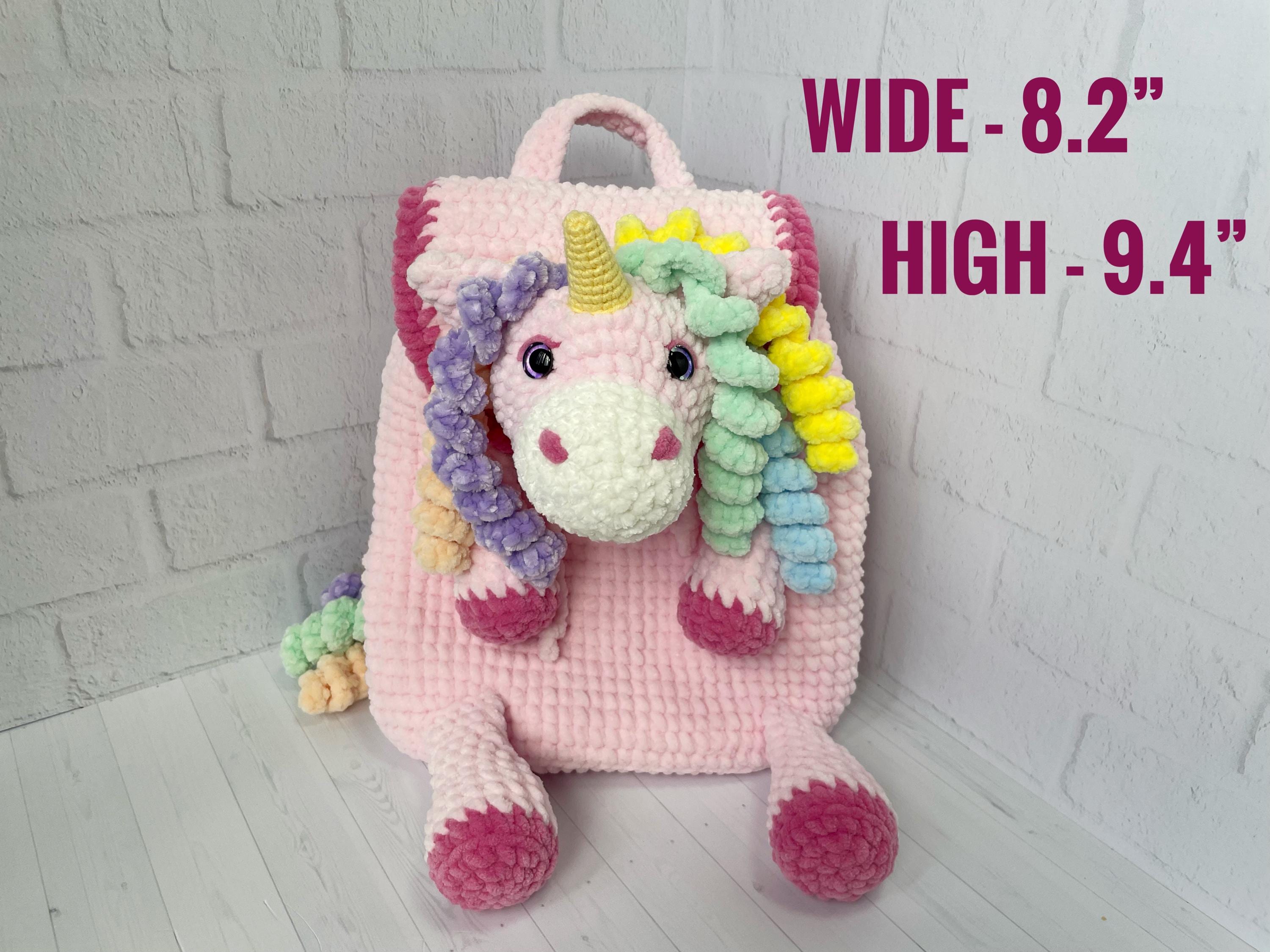 Kids Backpack Pattern, Crochet Backpack Horse, Crochet Backpack Unicorn ...