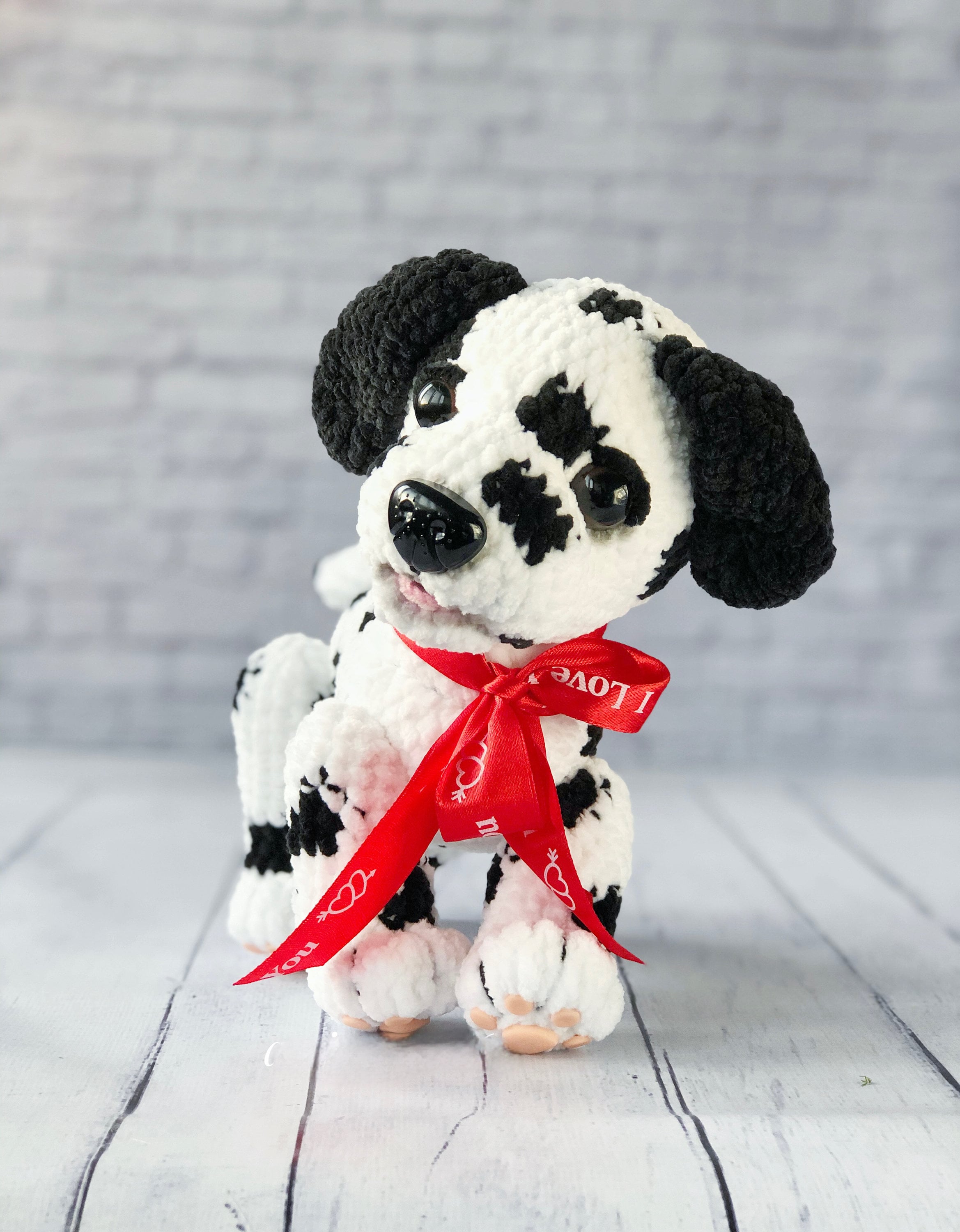 Amigurumi Dalmatian: Crochet Dog Pattern. Stuffed Plush Realistic Dog ...