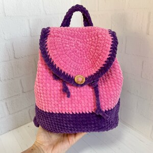 Plush Backpack Pattern, Crochet Kids Backpack - Etsy
