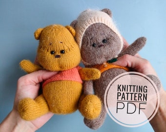 Pooh Bear Knitting Pattern - Etsy