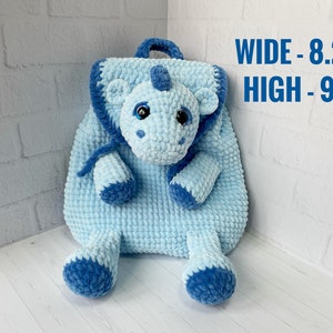 Kids Backpack's Patterns, Set of 4 Crochet Plush Backpack Patterns - Etsy