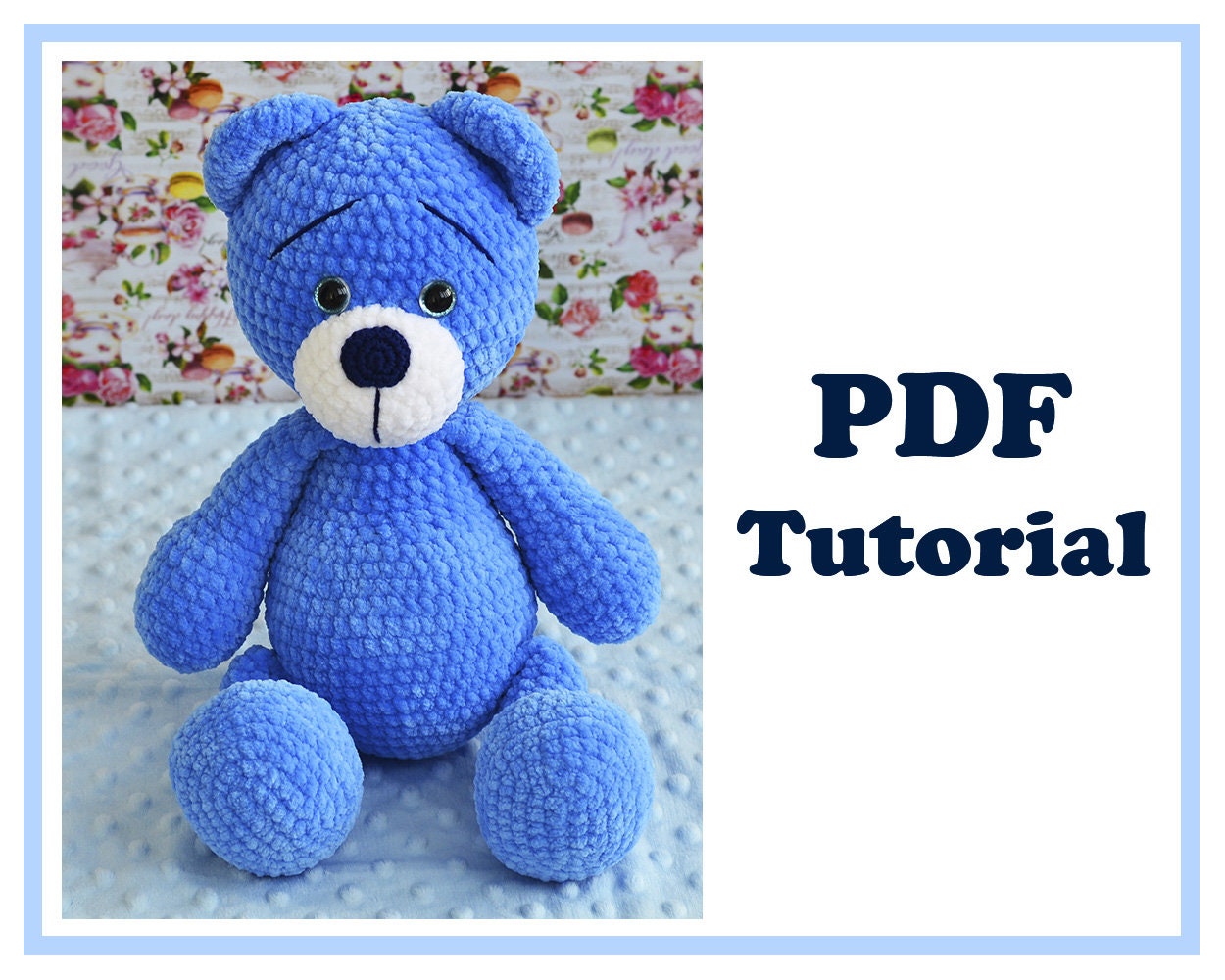 Amigurumi Plush Teddy Bear. Crochet Pattern. Tutorial - Etsy