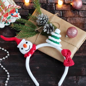 Christmas Snowman Hat Headband for Kids & Adults Crochet Pattern, DIY ...