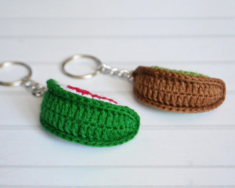 Kiwi Watermelon Lemon Keychain. Crochet Pattern. - Etsy