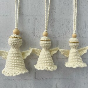 Angel Ornament Crochet Pattern, Christmas Tree Decor Angel - Etsy