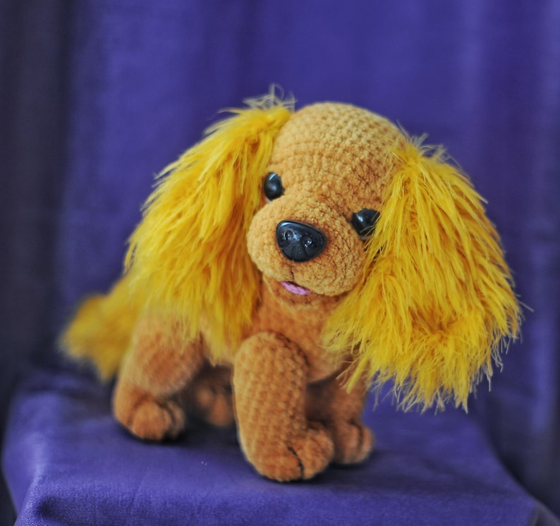 Сavalier King Charles Spaniel Crochet Dog Pattern Cocker - Etsy