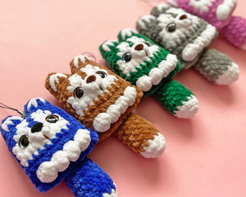 Husky Dog Keychain. Crochet Pattern. A Stuffed Dog. ENGLISH - Etsy