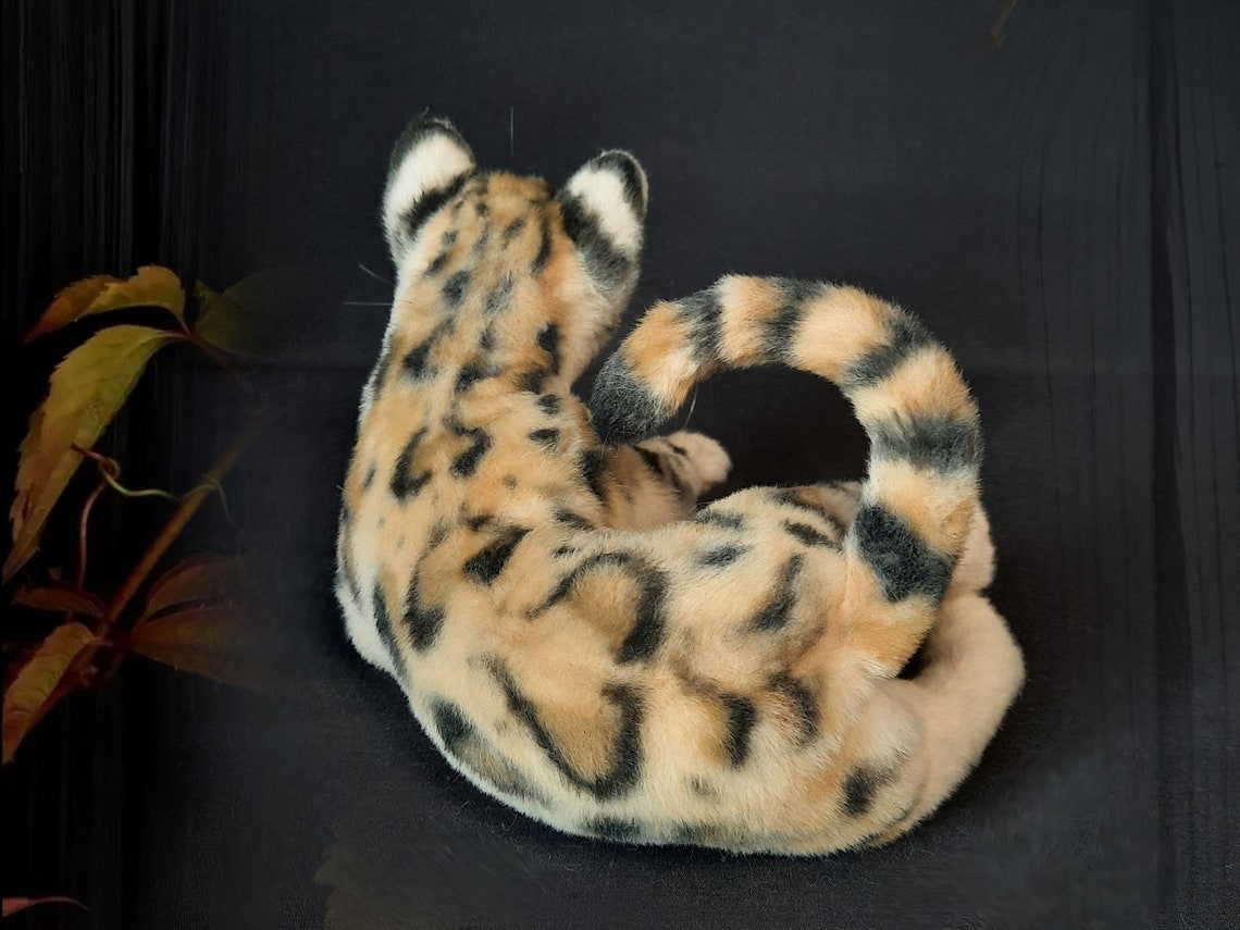 Pattern Ocelot Kitten Realistic Plush Toy. Step-by-step Photo - Etsy