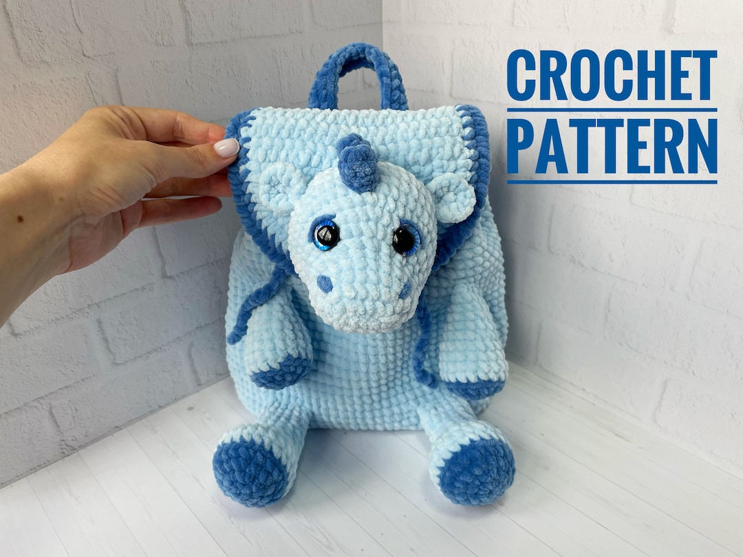Dragon Backpack Pattern, Crochet Kids Backpack - Etsy