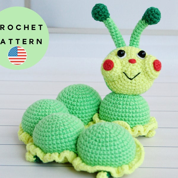 Crochet Caterpillar - Etsy