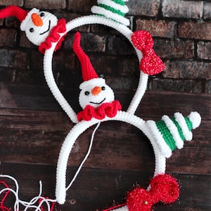 Christmas Snowman Hat Headband for Kids & Adults Crochet Pattern, DIY ...
