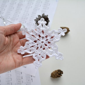 Snowflake Ornament Crochet Pattern, Christmas Ornament Pattern, Lace ...