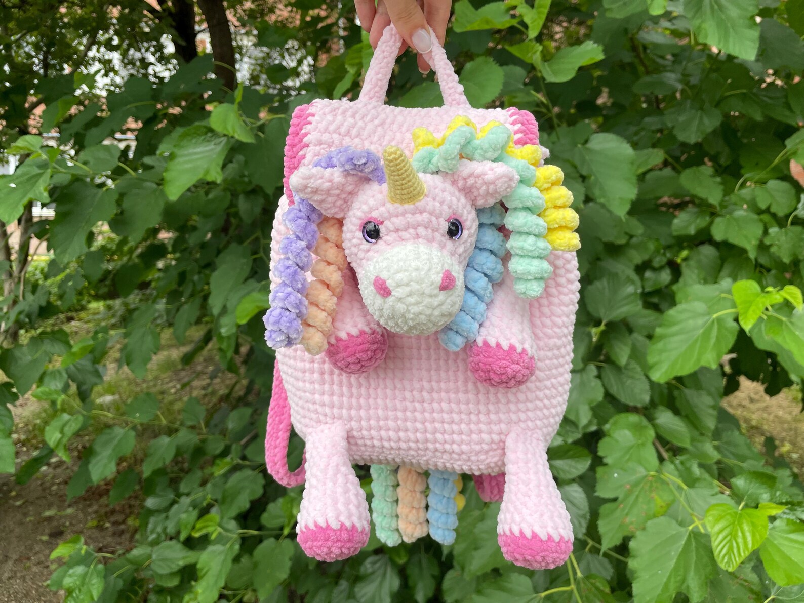 Kids Backpack Pattern, Crochet Backpack Horse, Crochet Backpack Unicorn ...