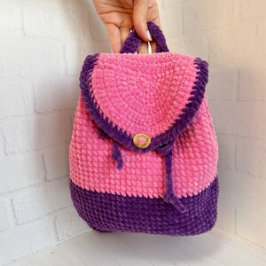 Plush Backpack Pattern, Crochet Kids Backpack - Etsy