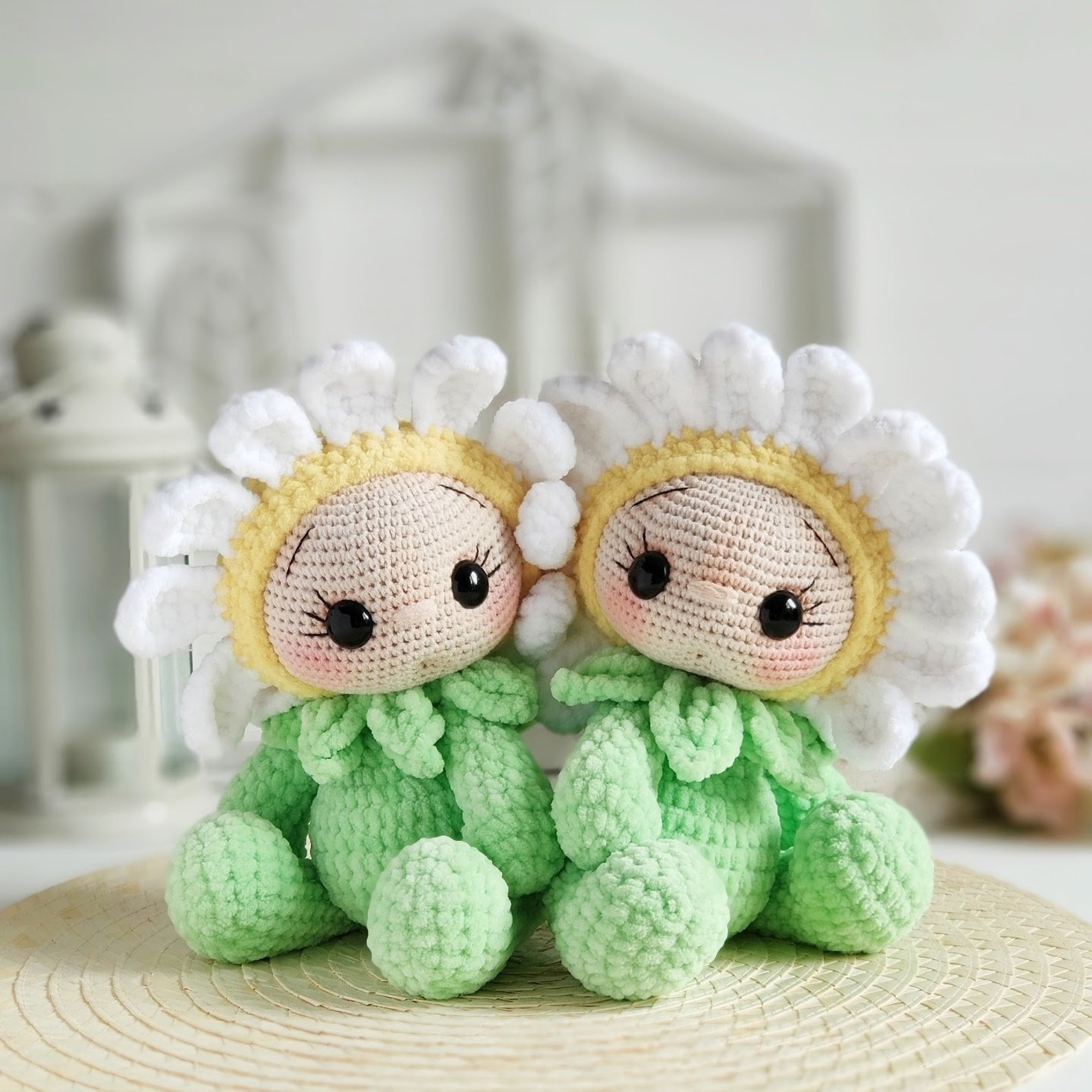 Crochet Pattern Babies in Plush Outfits: Chamomile, Rose, Blackberry ...