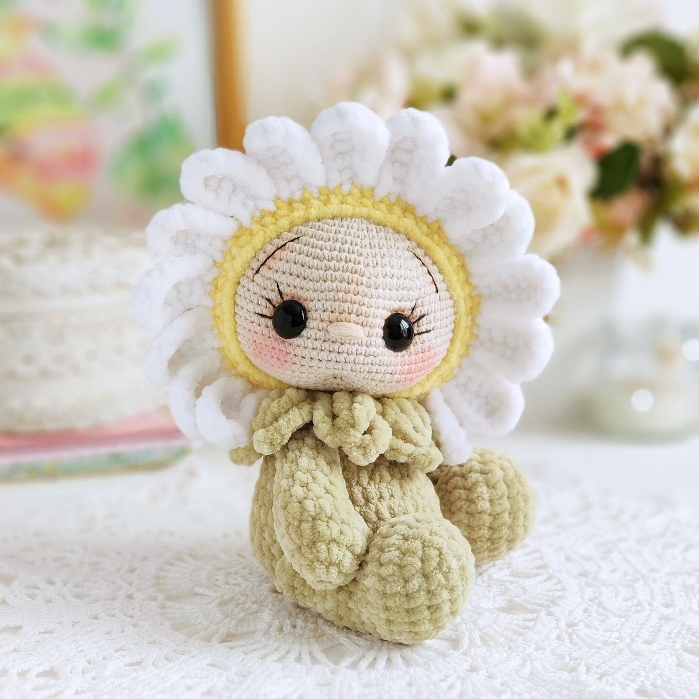 Crochet Pattern Babies in Plush Outfits: Chamomile Rose - Etsy Australia