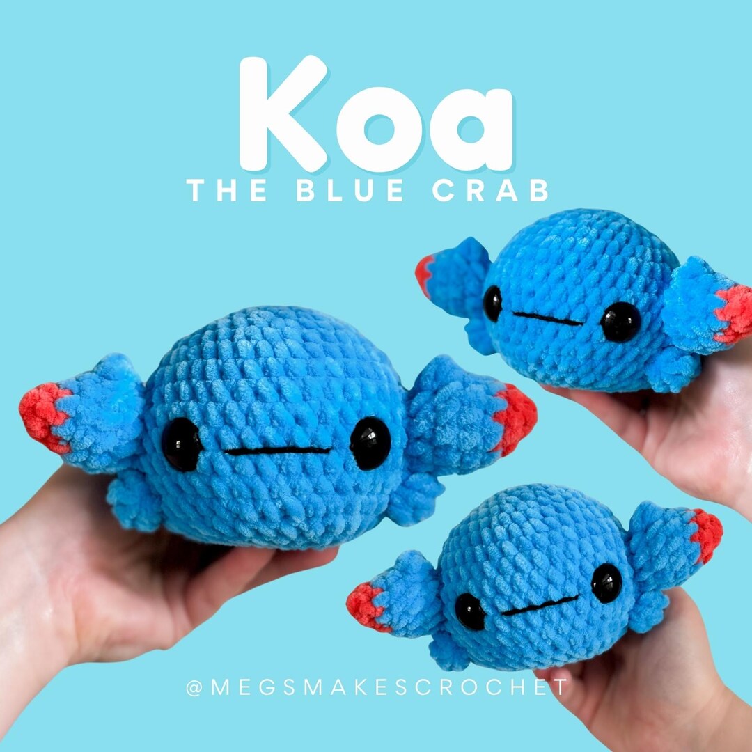 Koa the Crab (PDF Crochet Pattern) - Etsy