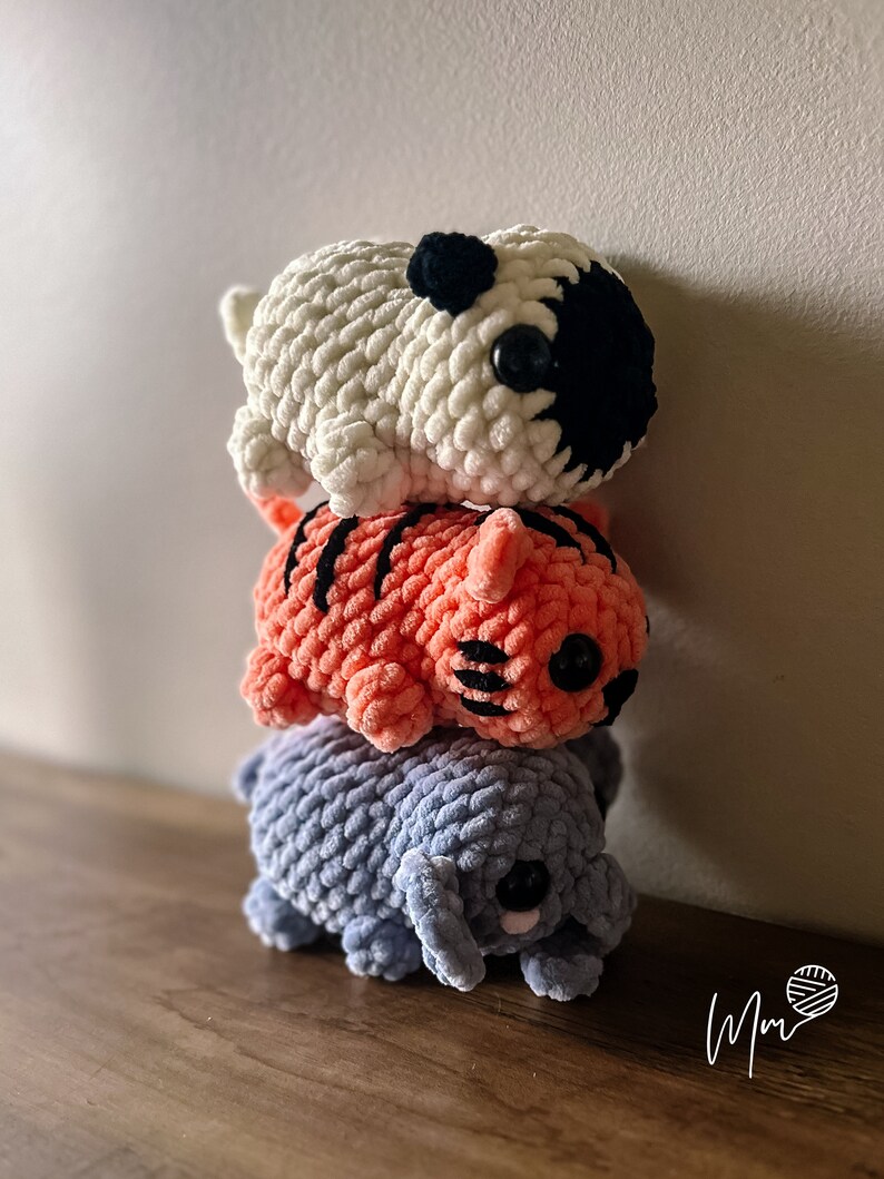 Jungle Stackables No Sew Crochet Pattern - Etsy