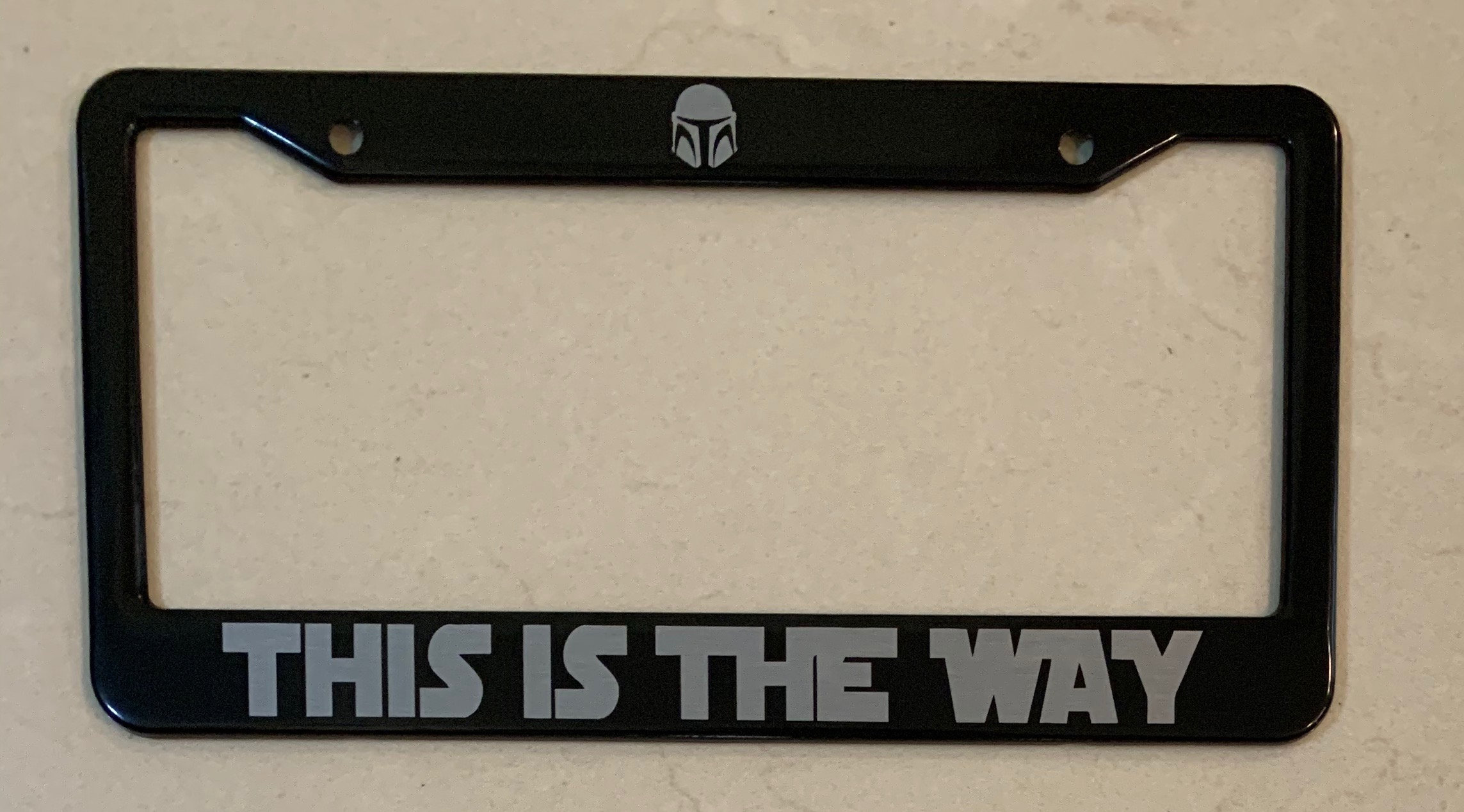 The Mandalorian This is the Way Chrome Stainless Steel License Frame ...