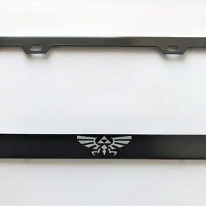 Zelda Hyrule Chrome Stainless Steel License Frame With Caps - Etsy