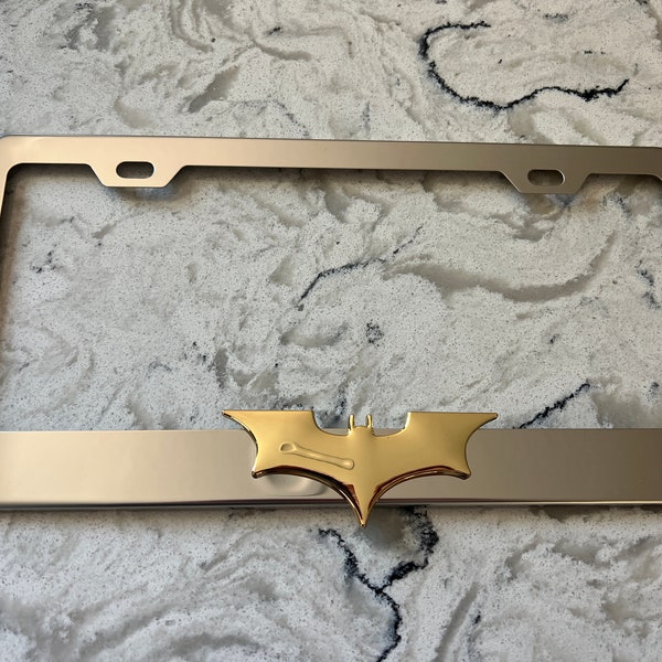Bat License Plate Frame - Etsy