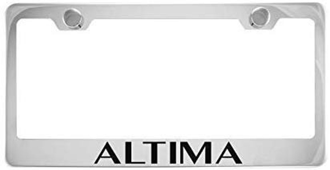 Nissan Mirror Chrome Stainless Steel Front License Plate Frame With ...