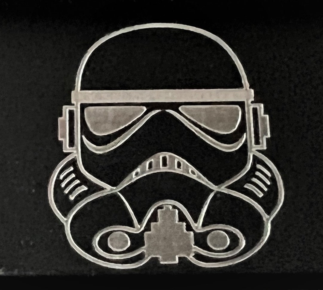 Star Wars Stormtrooper Stainless Steel License Frame With Caps Laser ...
