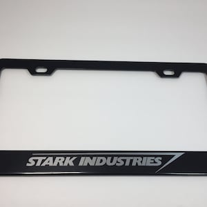 Stark Industries Chrome Stainless Steel License Frame With Caps - Etsy