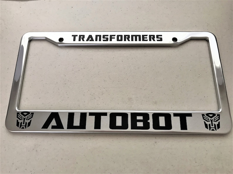 Transformers Autobot Decepticon Mirror Chrome Stainless Steel Front ...