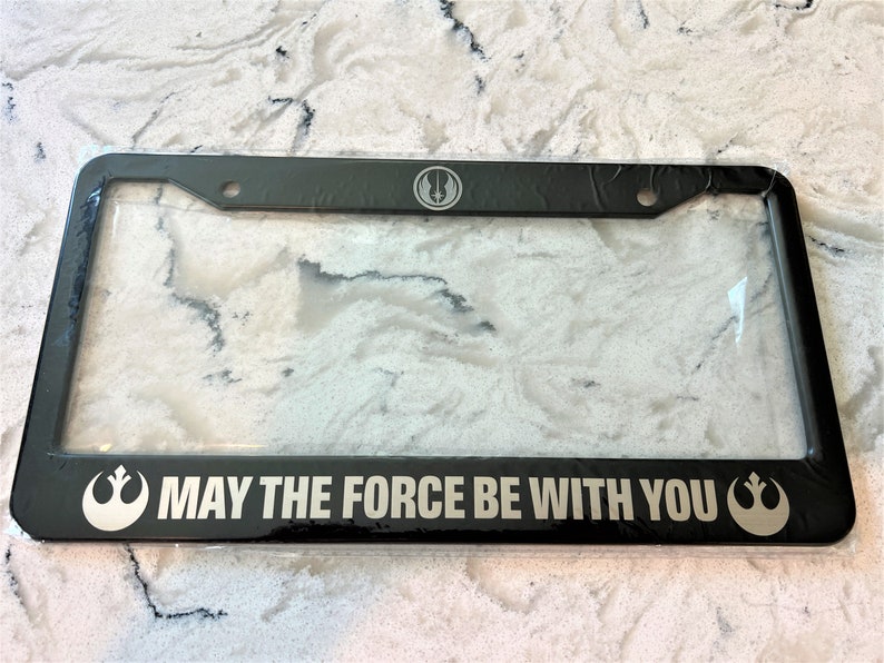 Star Wars May the Force Be With You Jedi Rebel Chrome Stainless Steel ...