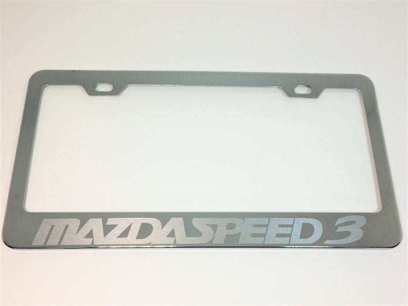Mazda Mirror Chrome Stainless Steel License Frame With Caps - Etsy