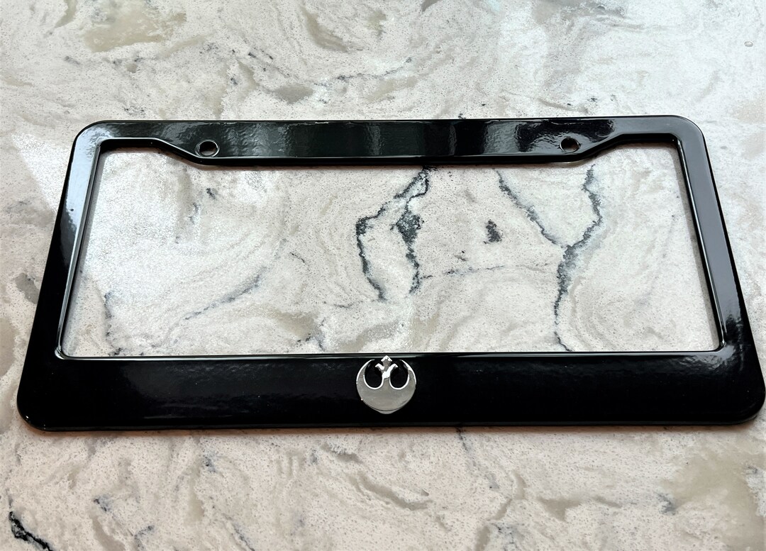 Star Wars 3D Rebel Alliance Chrome Stainless Steel License Frame With ...