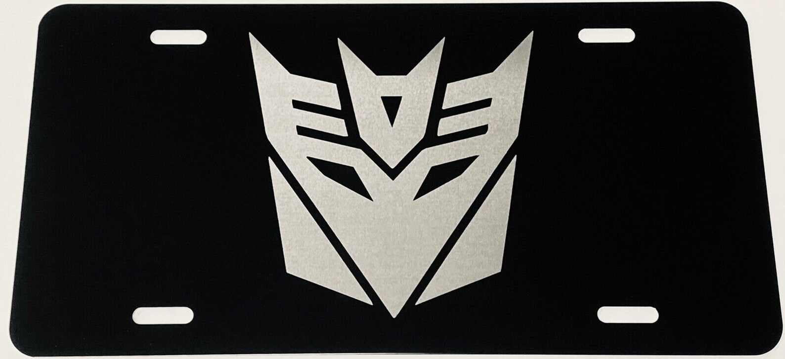 Transformers Autobot Decepticon Mirror Chrome Stainless Steel Front ...