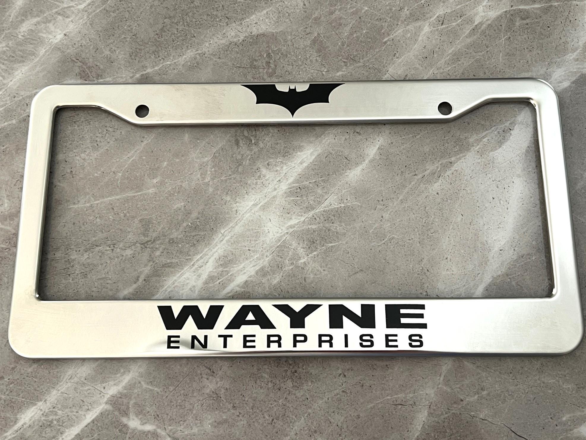 Wayne Enterprise Bat Chrome Stainless Steel License Frame With Caps - Etsy