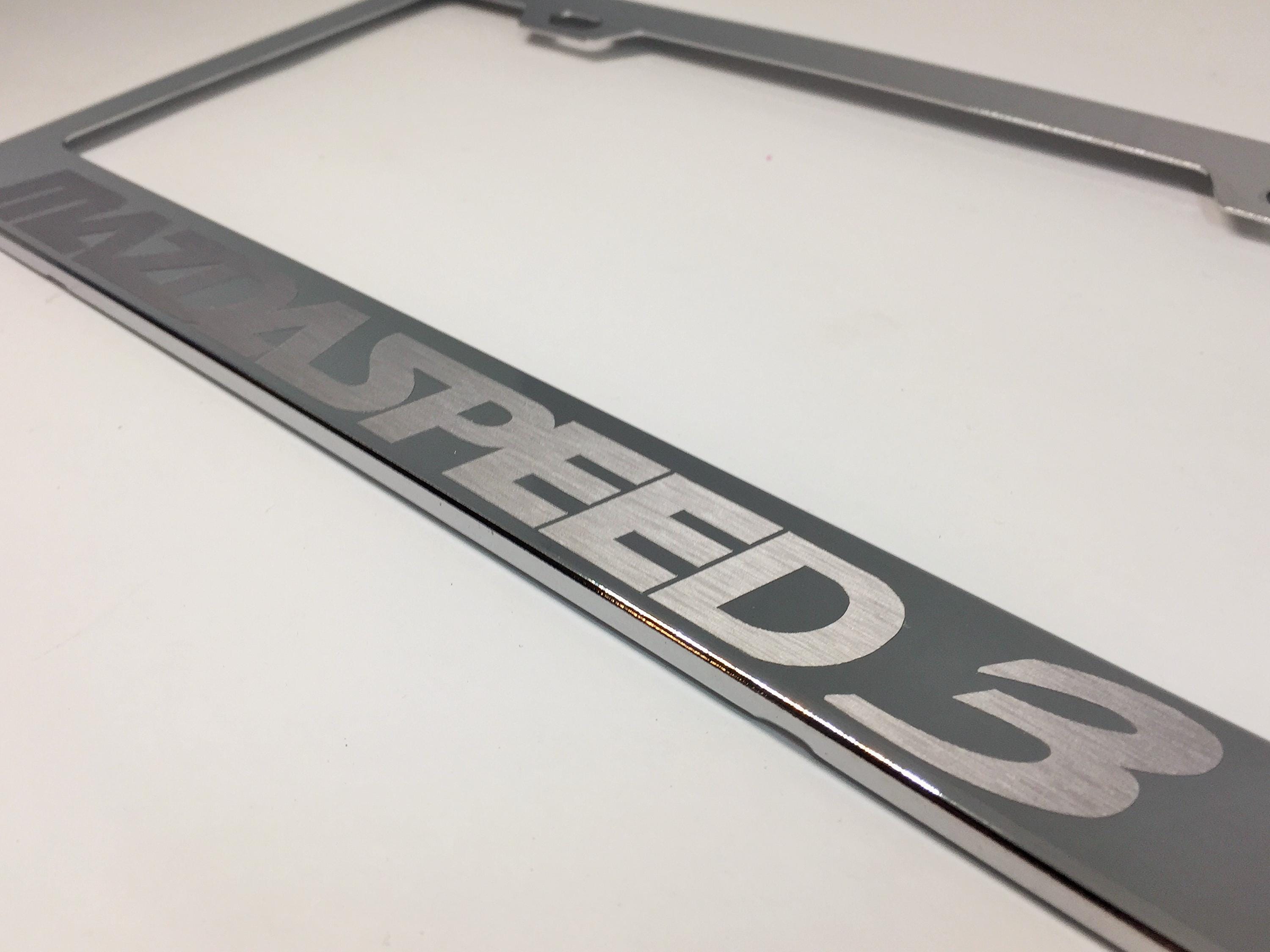 Mazda Mirror Chrome Stainless Steel License Frame With Caps - Etsy