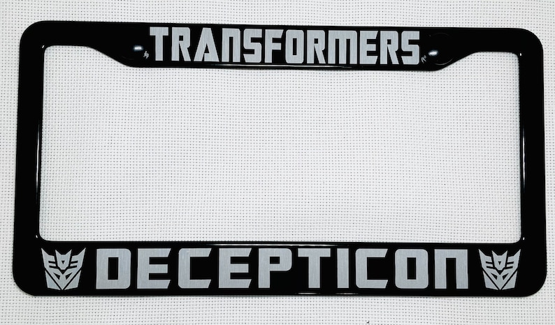 Transformers Autobot Decepticon Mirror Chrome Stainless Steel Front ...