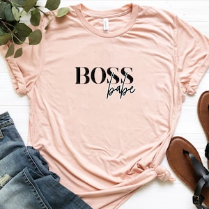 Boss Babe T-shirts, Womens Girl Boss Shirt, Mothers Day Gift for Her ...