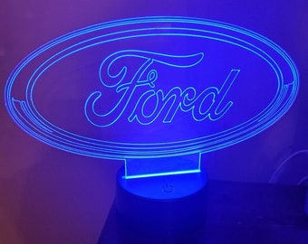 Ford Illuminated Sign for Garage / Workshop / Games Room / Man Cave Led ...